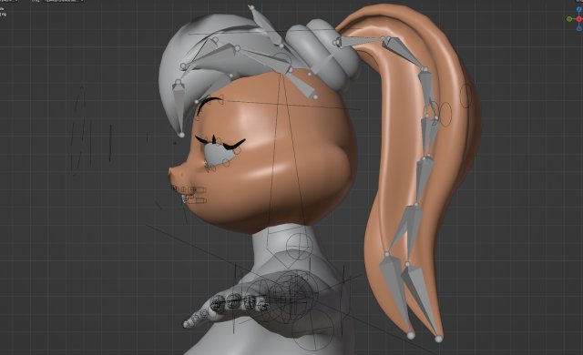 Lola Bunny 3D Model in Cartoon 3DExport