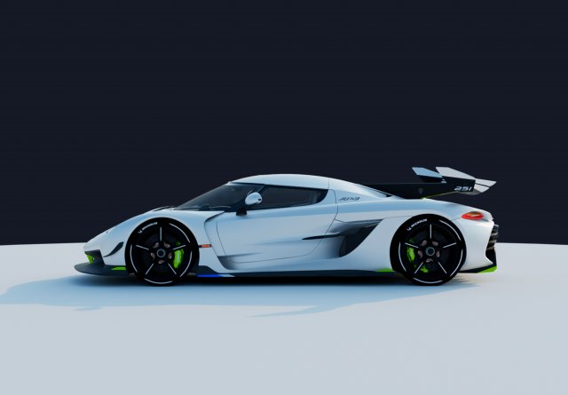Koenigsegg Jesko 3D Model in Racing 3DExport