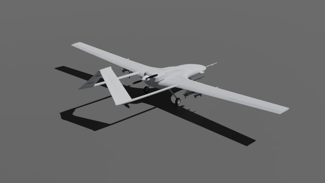 Military drone 3D Model in Drone / Copter 3DExport
