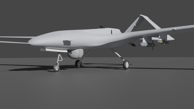 Military drone 3D Model in Drone / Copter 3DExport