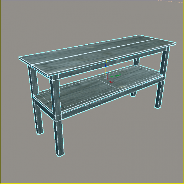 Table Old 3D Model in Table 3DExport