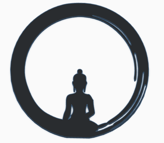 ENSO BUDA - ZEN CIRCLE WALL ART 3D Print Model in Decor 3DExport