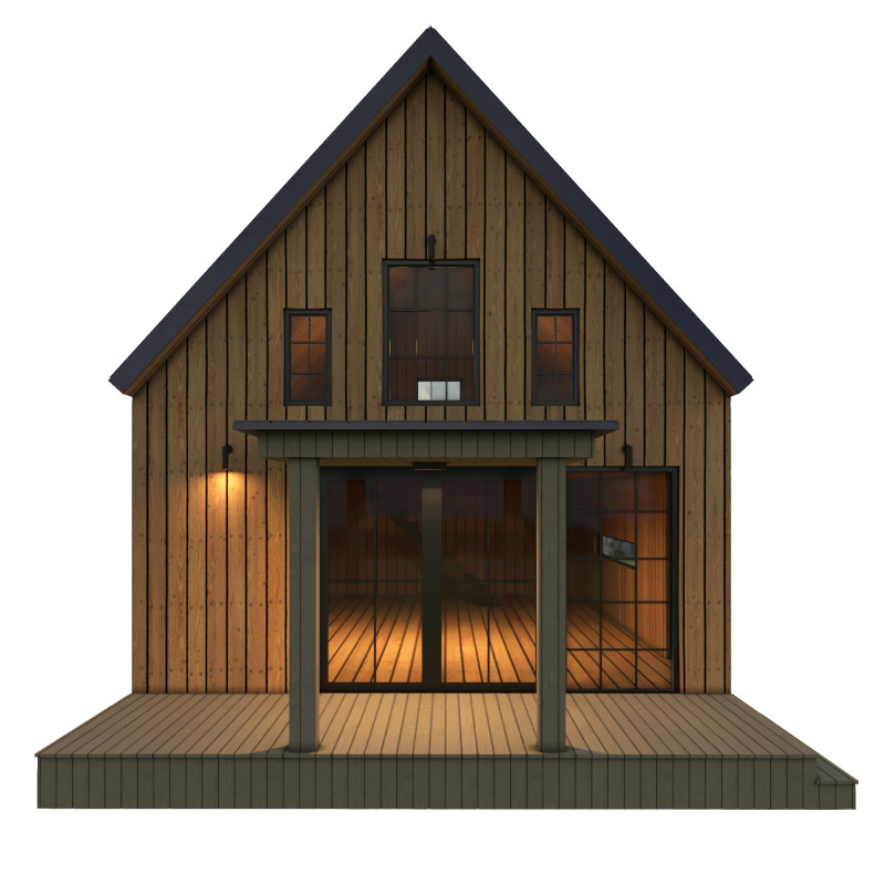 Barn house 3D Model in Buildings 3DExport