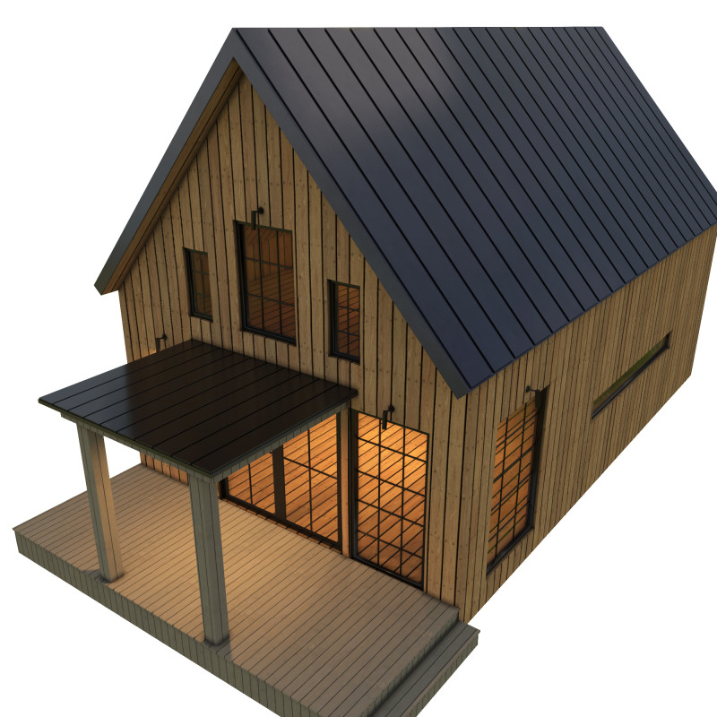 Barn house 3D Model in Buildings 3DExport