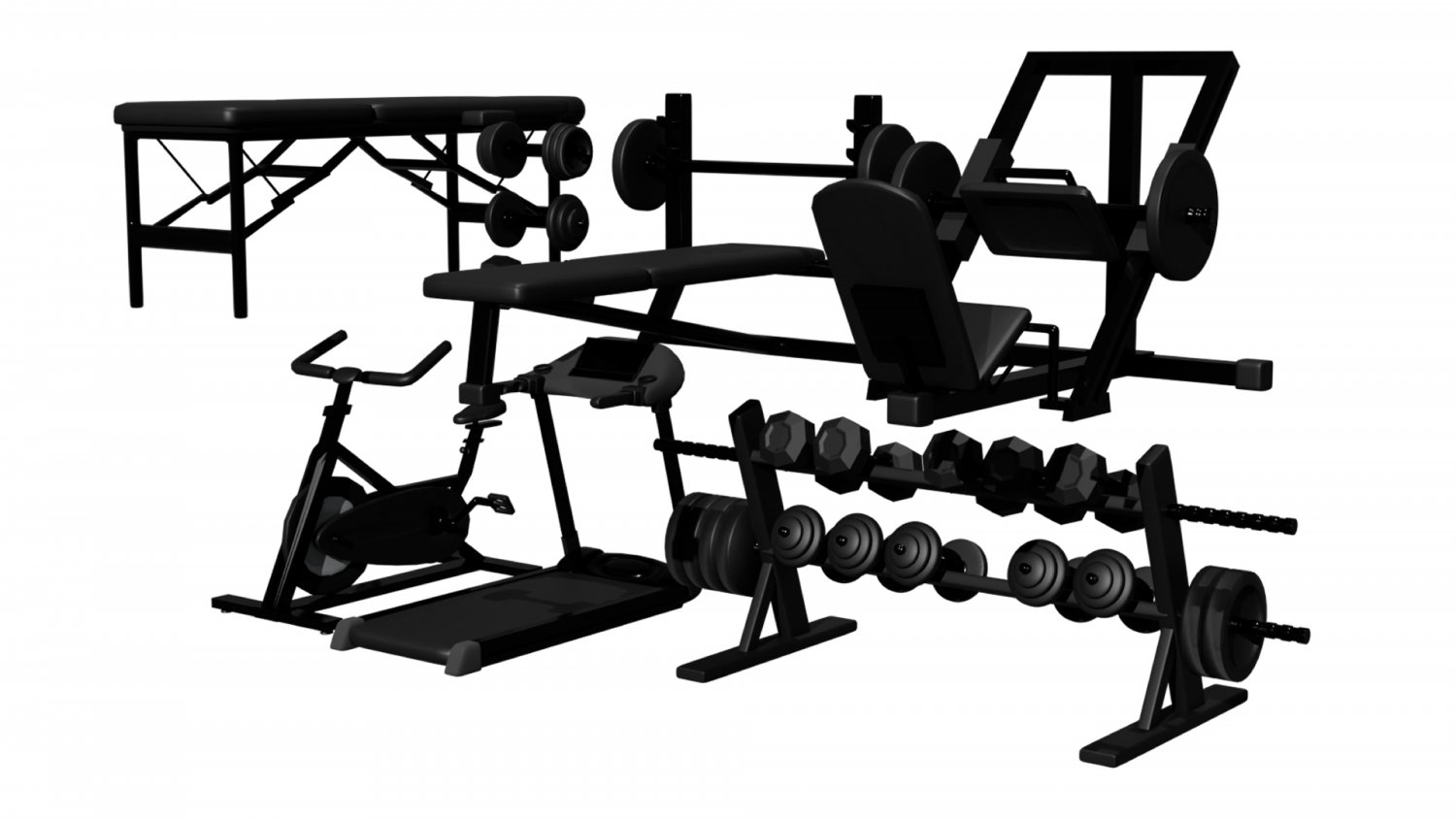 Gym Machines Collection Modelados 3D in Otros 3DExport