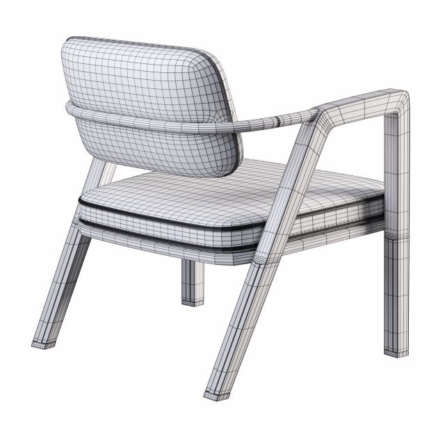 Giorgetti ELSA Chair 3D Model in Stool 3DExport
