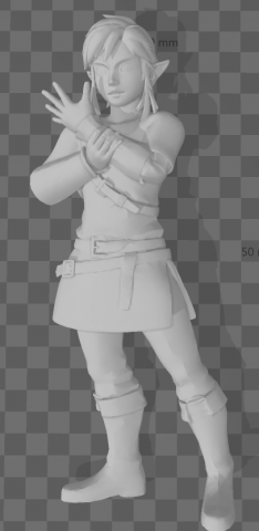 Link botw 3D Print Model in Man 3DExport