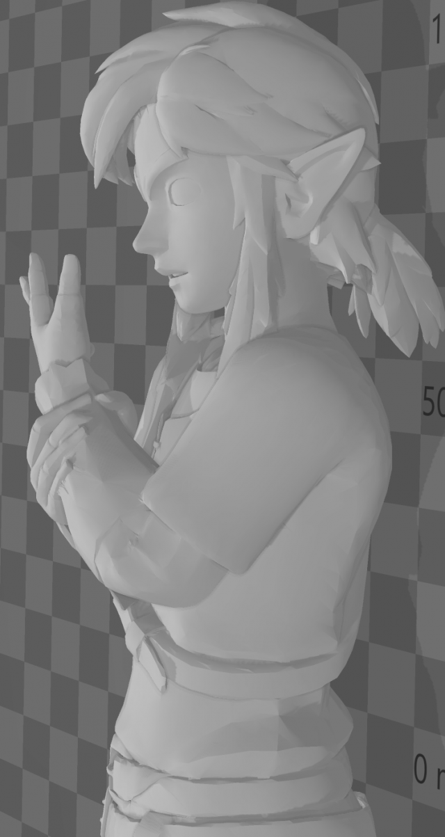 Link botw 3D Print Model in Man 3DExport