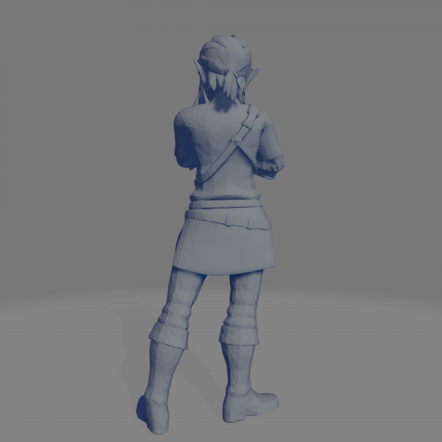 Link botw 3D Print Model in Man 3DExport