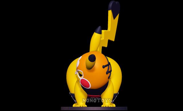 Pikachu Libre NSFW 3D Print Model in Animals 3DExport