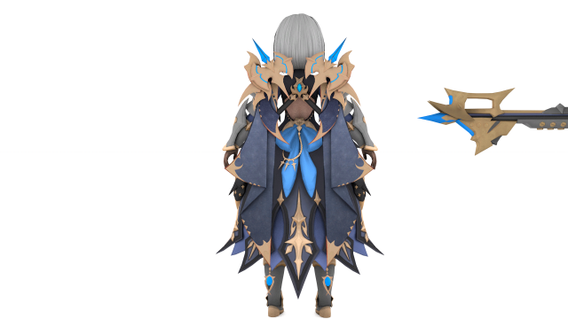 Warrior naina female rigged character 3D Model in Woman 3DExport