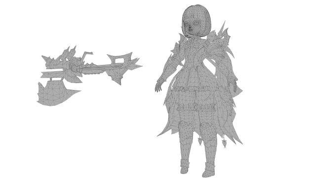 Warrior naina female rigged character 3D Model in Woman 3DExport