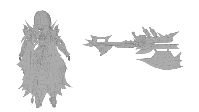 Warrior naina female rigged character 3D Model in Woman 3DExport