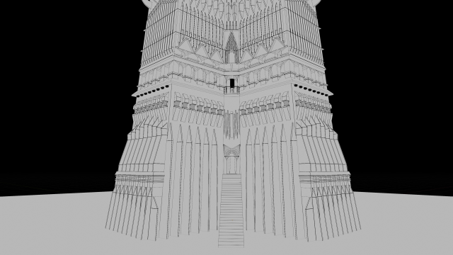 Orthanc Isengard 3D Model in Fantasy 3DExport