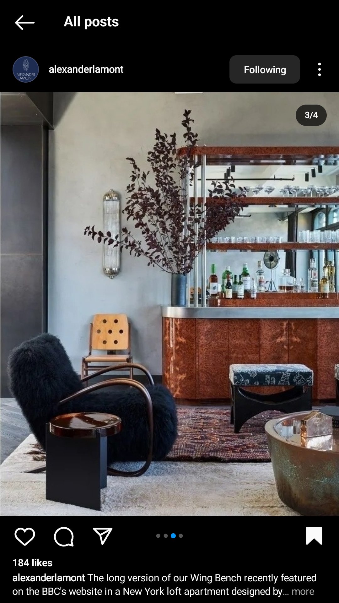 Wing bench BY Alexander Lamont 3D Models in Bench 3DExport