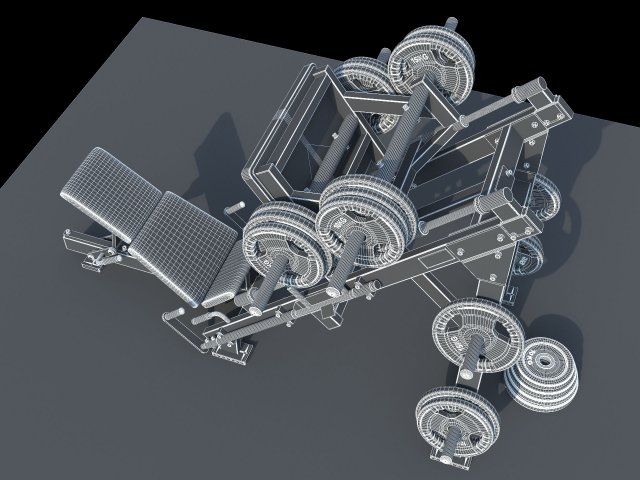 Leg Press Hammer Strength 3D Model in Sports Equipment 3DExport