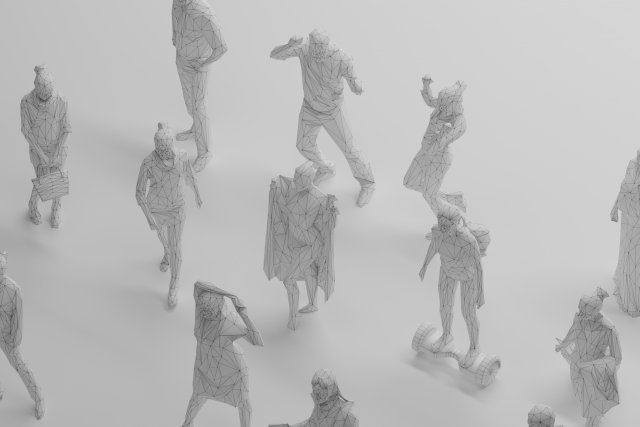 Low Poly People Pack - 30 3D Model in Other 3DExport