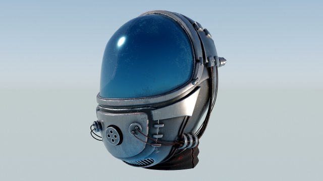 Helmet - Space Mask T2 3D Model in Fantasy 3DExport