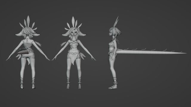 Neeko LOL 3D Model in Woman 3DExport
