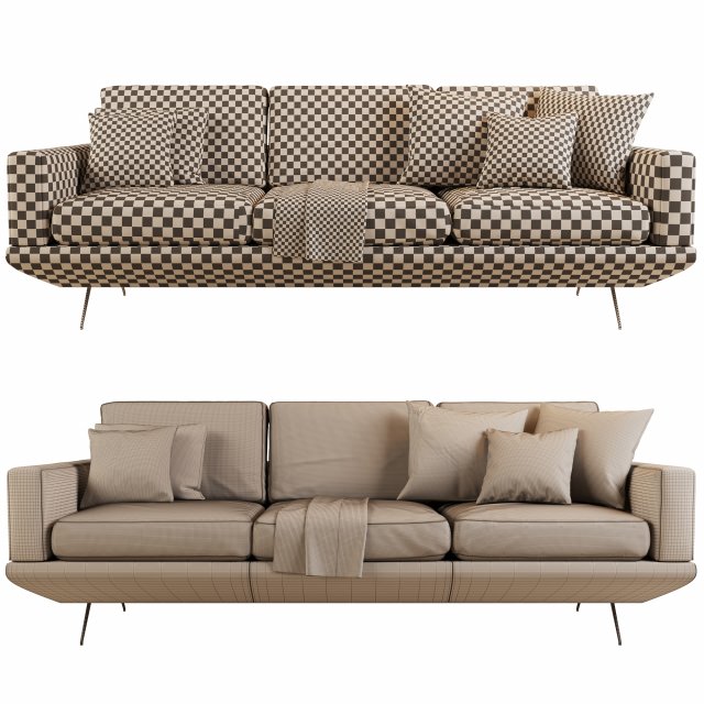 Universal sofa by Divani 3D Model in Sofa 3DExport
