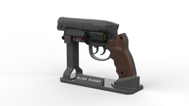 Deckards Pistol - Blade Runner - Printable - STL files 3D Print Model ...