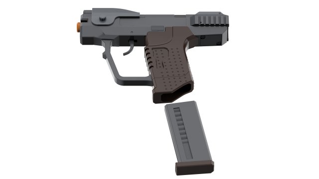 M6D Magnum - Halo - Printable - STL files 3D Print Model in Toys 3DExport