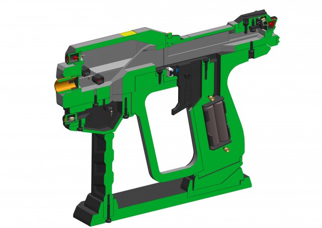 M6G Magnum - Halo - Printable - STL files 3D Print Model in Toys 3DExport