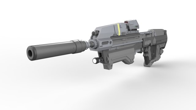 MA37 Rifle - Halo - Printable - STL files 3D Print Model in Toys 3DExport