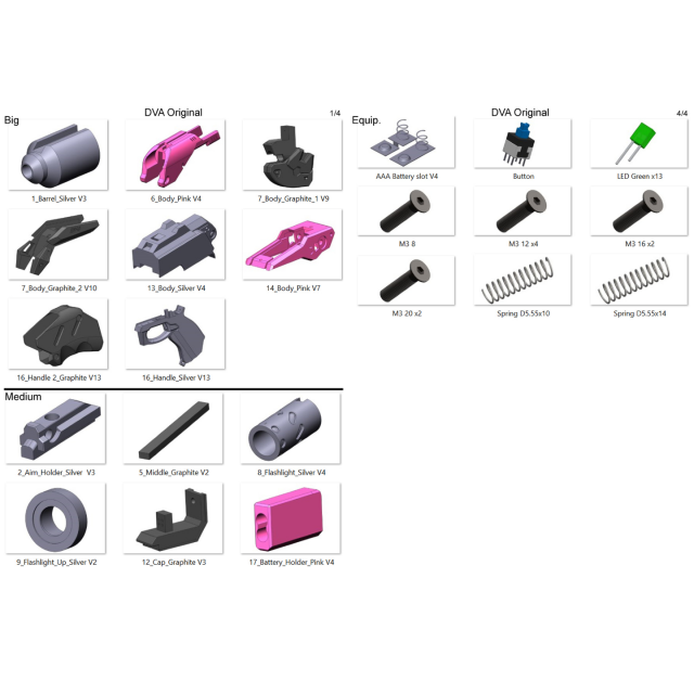 DVa Blaster - Overwatch - Printable - STL files - Pesonal Use 3D Print ...