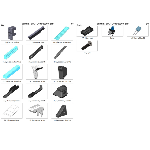 Sombra Cannon Cyberspace Skin - Overwatch - Printable - STL files 3D ...