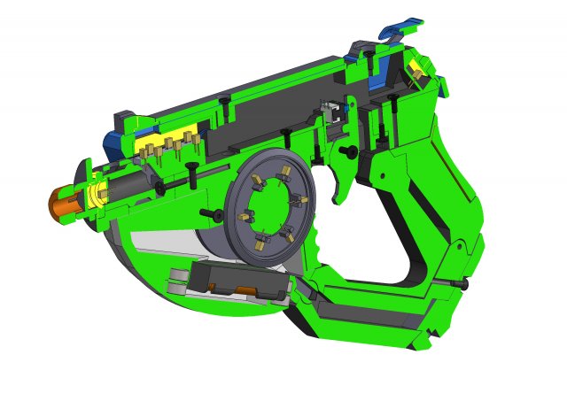 Tracer Blaster Mach T Skin Skin - Overwatch - Printable - STL files 3D ...