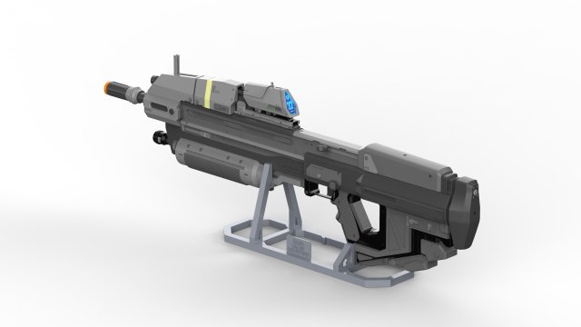 MA37 Assault Rifle - Halo - Printable - STL OBJ CAD bundle - Commercial ...