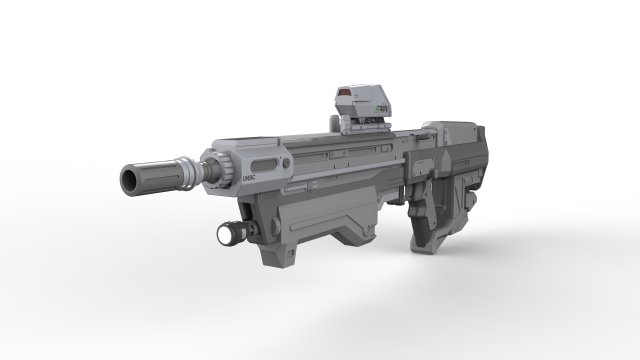 MA37 Assault Rifle - Halo - Printable - STL OBJ CAD bundle - Commercial ...