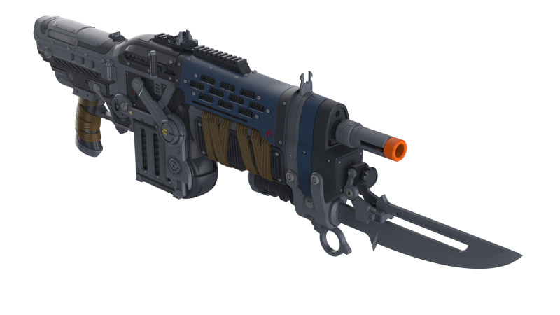 Retro Lancer E-DAY - Gears Of War E-DAY - Printable - STL files ...