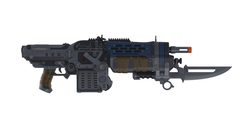 Retro Lancer E-DAY - Gears Of War E-DAY - Printable - STL files ...