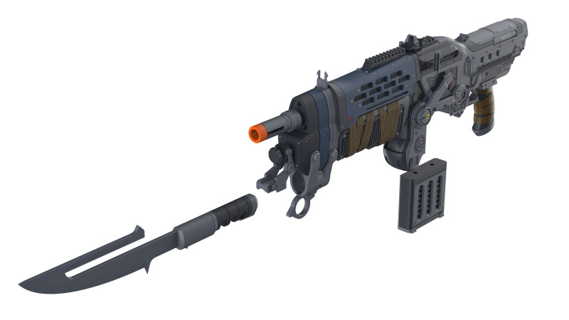 Retro Lancer E-DAY - Gears Of War E-DAY - Printable - STL files ...