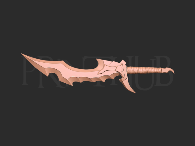 Solo Leveling - Knight Slayer Dagger Cosplay 3D Print Model in Scans ...