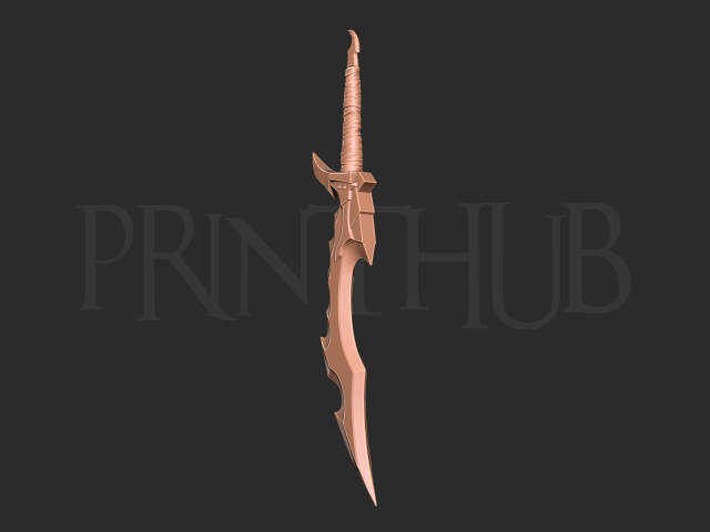 Solo Leveling - Knight Slayer Dagger Cosplay 3D Print Model in Scans ...