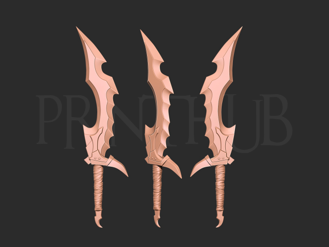 Solo Leveling - Knight Slayer Dagger Cosplay 3D Print Model in Scans ...
