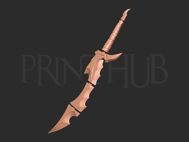 Solo Leveling - Knight Slayer Dagger Cosplay 3D Print Model in Scans ...