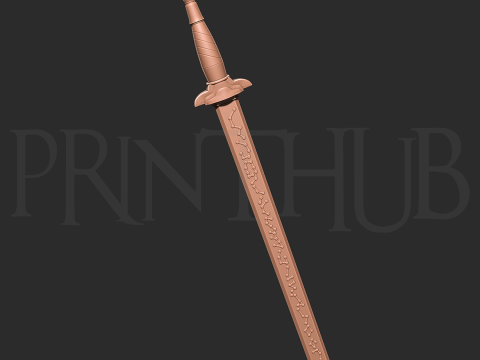 KPop Demon Hunter Rumi Sword 3D Print Model STL 3D Print Model in Scans ...