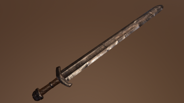 Karoling sword Free 3D Model in Melee 3DExport