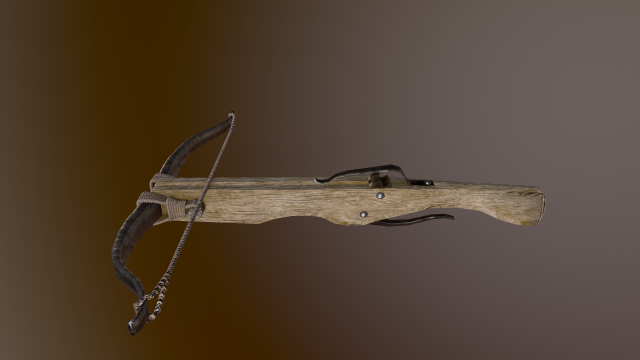 Crossbow V1 Free 3D Model in Projectiles 3DExport