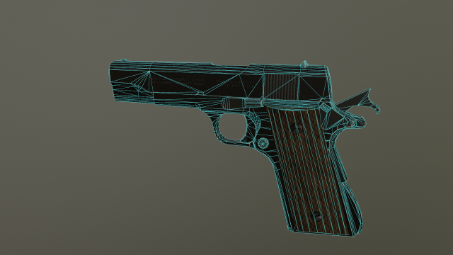 M 1911 Free 3D Model in Pistol 3DExport