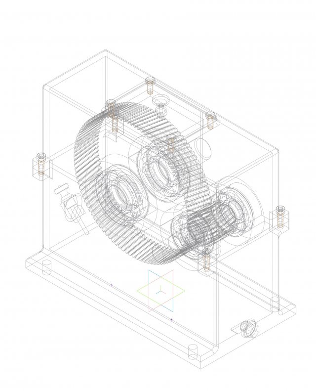 Reducer 3D Model in Machines 3DExport