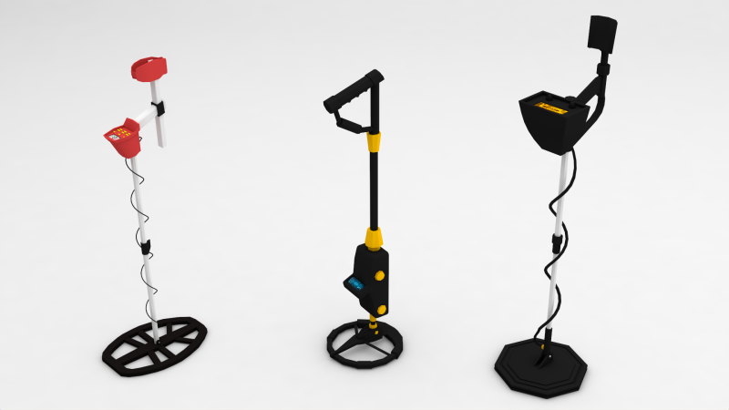 Metal Detector 3D Model in Gadgets 3DExport