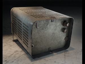 Soviet used old car battery charger from USSR RECOURCE 1 3D in 3DExport