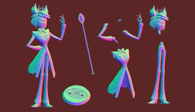 Alastor Hazbin Hotel 3D Print Model in Man 3DExport