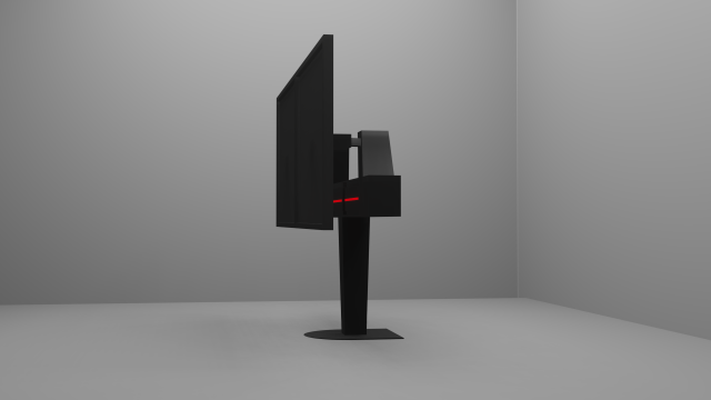 Dual Monitor 3D Model in Computer 3DExport