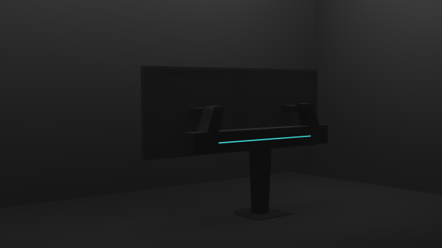 Dual Monitor 3D Model in Computer 3DExport